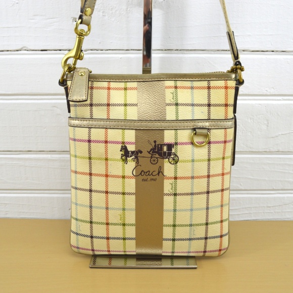 Coach | Bags | Coach Plaid Print Cross Body Bag 32 | Poshmark
